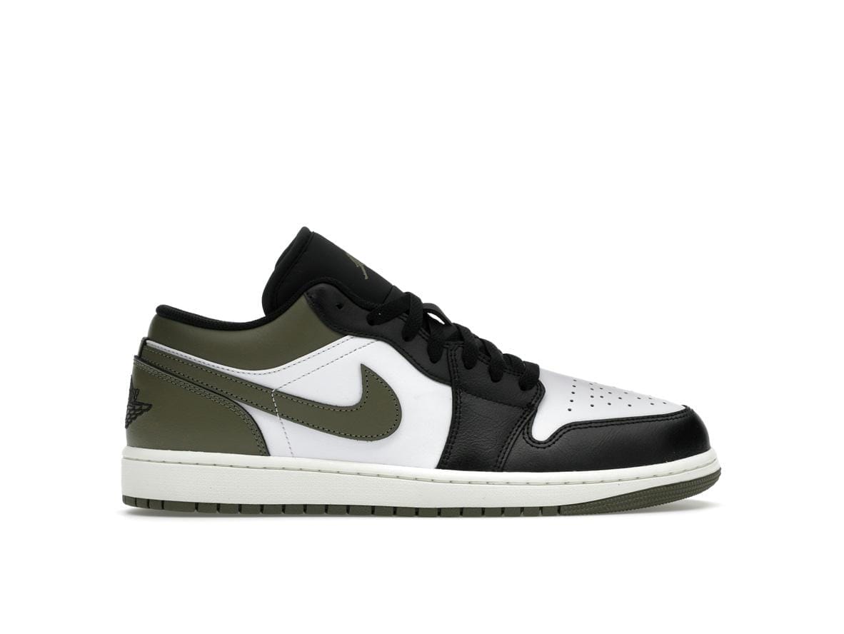 Jordan 1 Low Black Toe Medium Olive (553558-092) - SixFootOak.com
